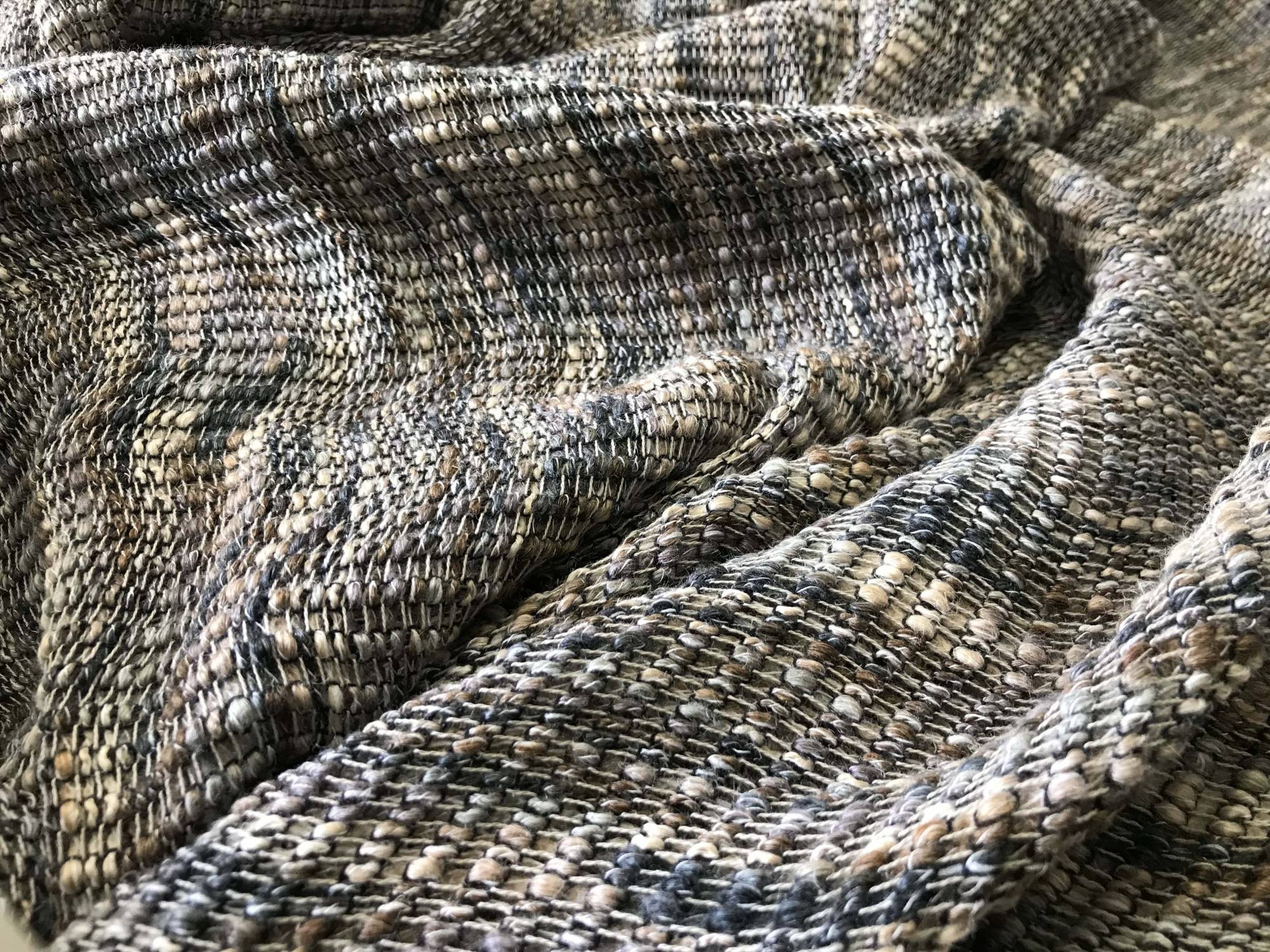 The Kinshasa Vibrato wide width linen and wool veil