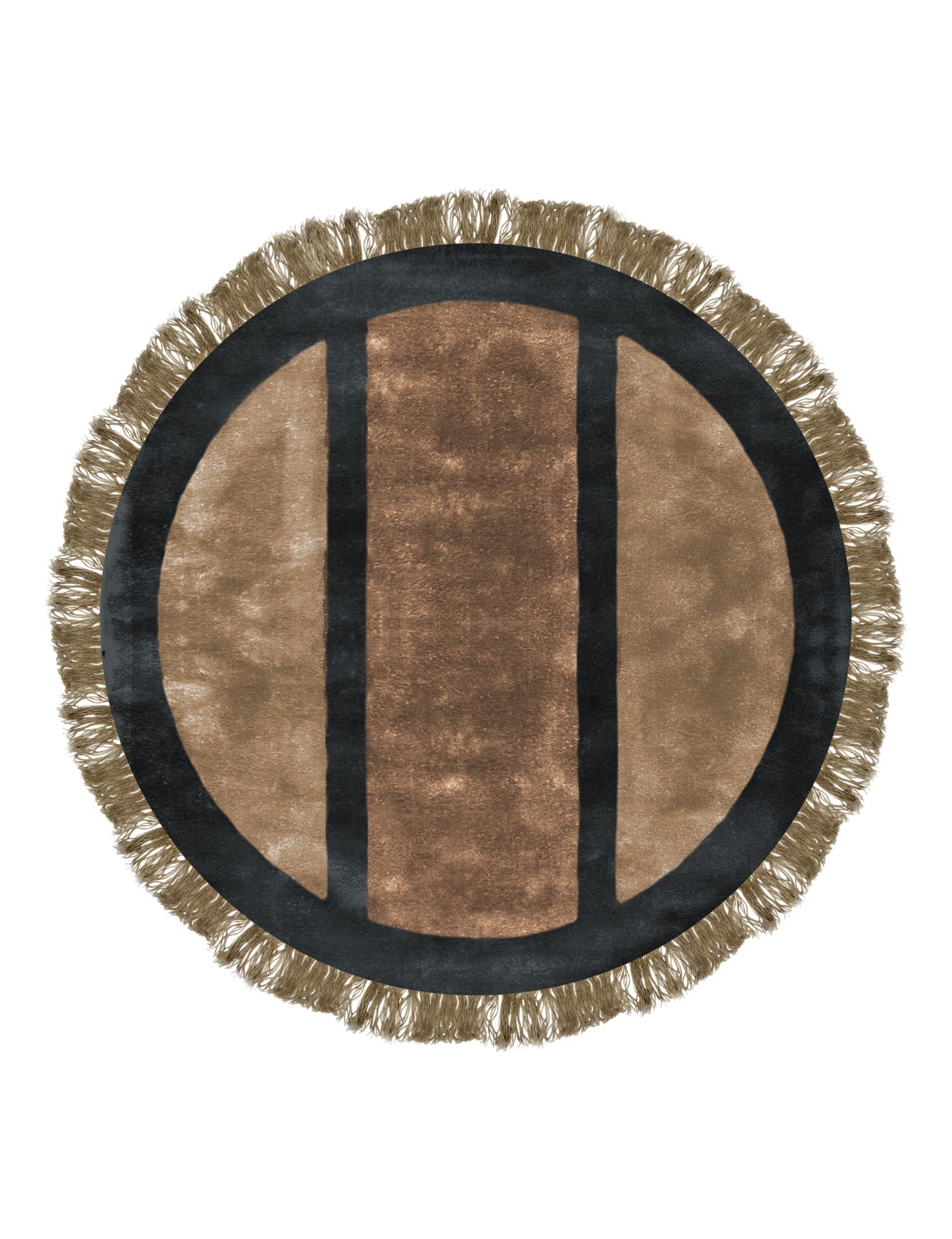 Custom made round Tribal rug - Berengere Leroy